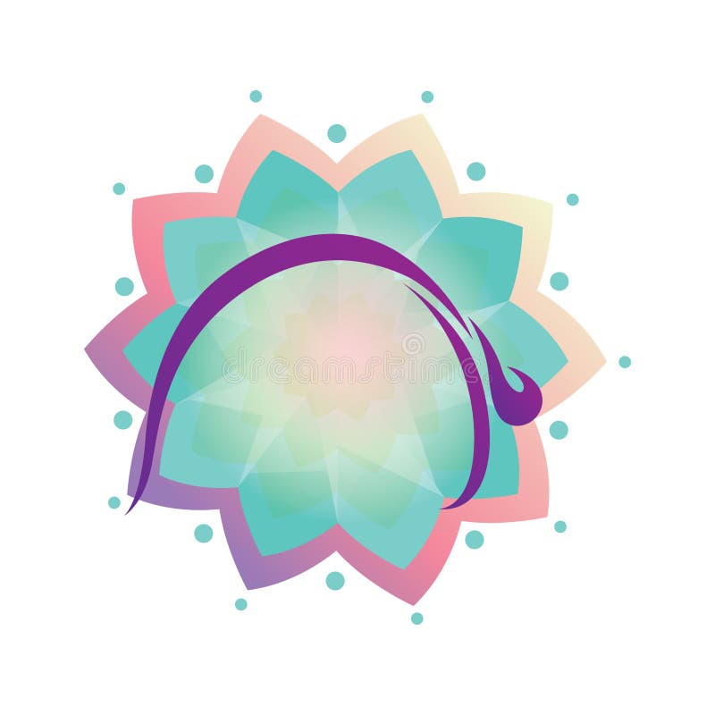 Yoga Wheel Pose. Vector Illustration Decorative Design Stock Vector ...