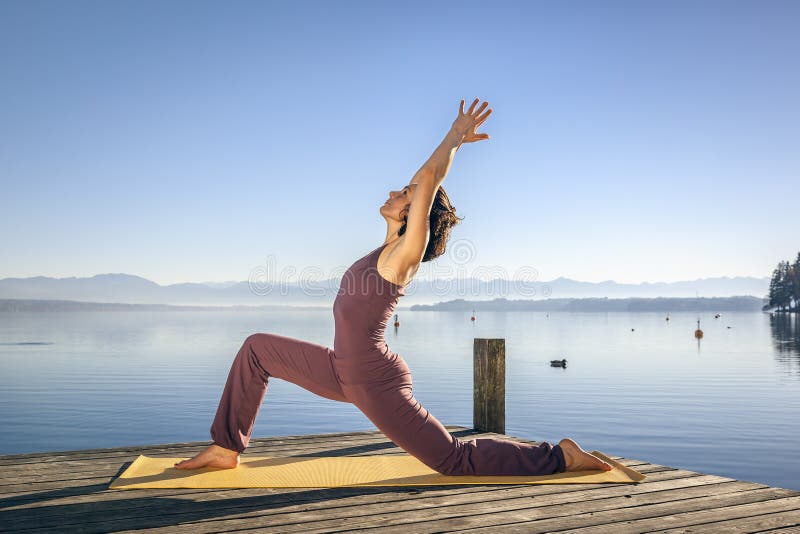 Yoga woman stock photo. Image of lady, lifestyle, blue - 27720466