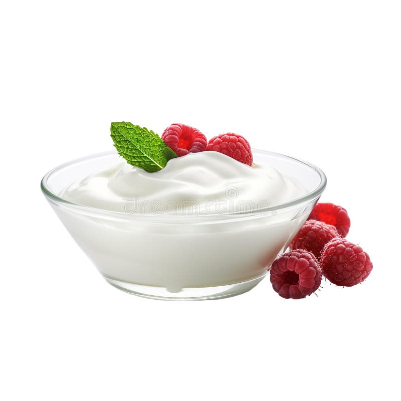 Yoghurt Against Transparent Background Stock Illustration ...