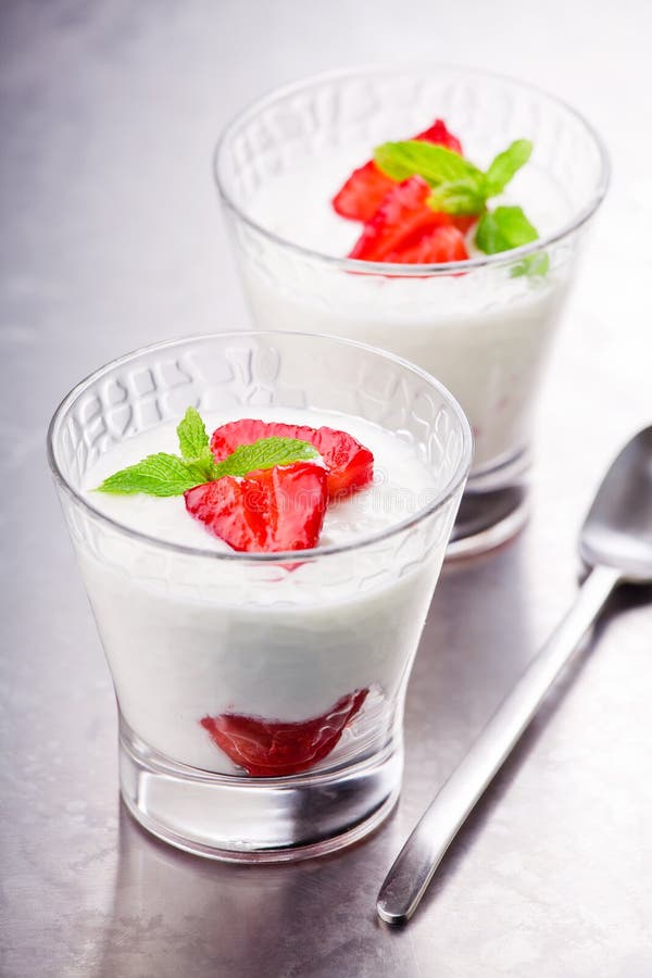 Yoghurt Dessert stock photo. Image of berry, vegetarian - 40196066