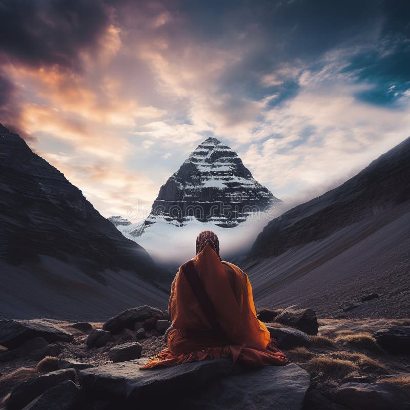 Kailash Parvat Stock Illustrations – 14 Kailash Parvat Stock ...