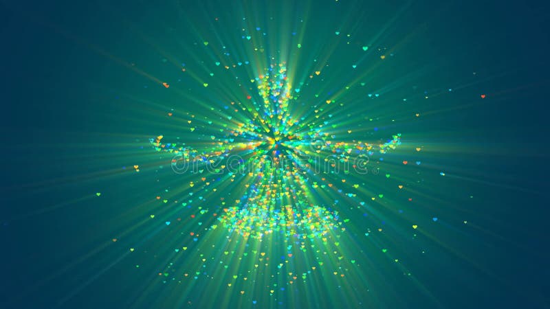 Yogi in a Meditative Pose Vibrations of Love and Rays of Light Stock ...