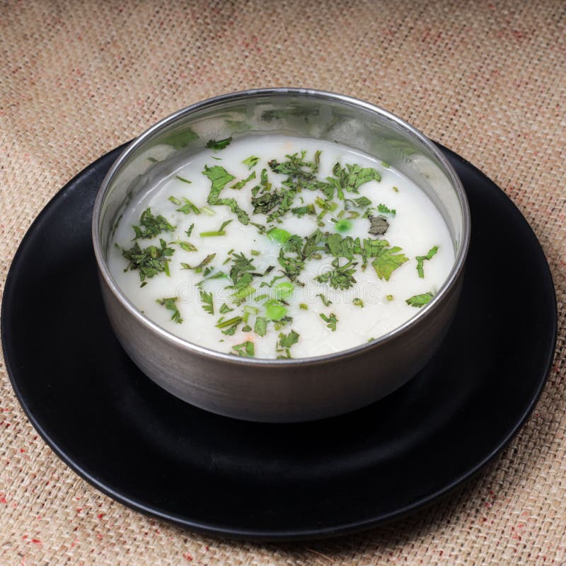 Yogurt Based Herbal Chaas Drink in a Bowl Stock Image - Image of ...