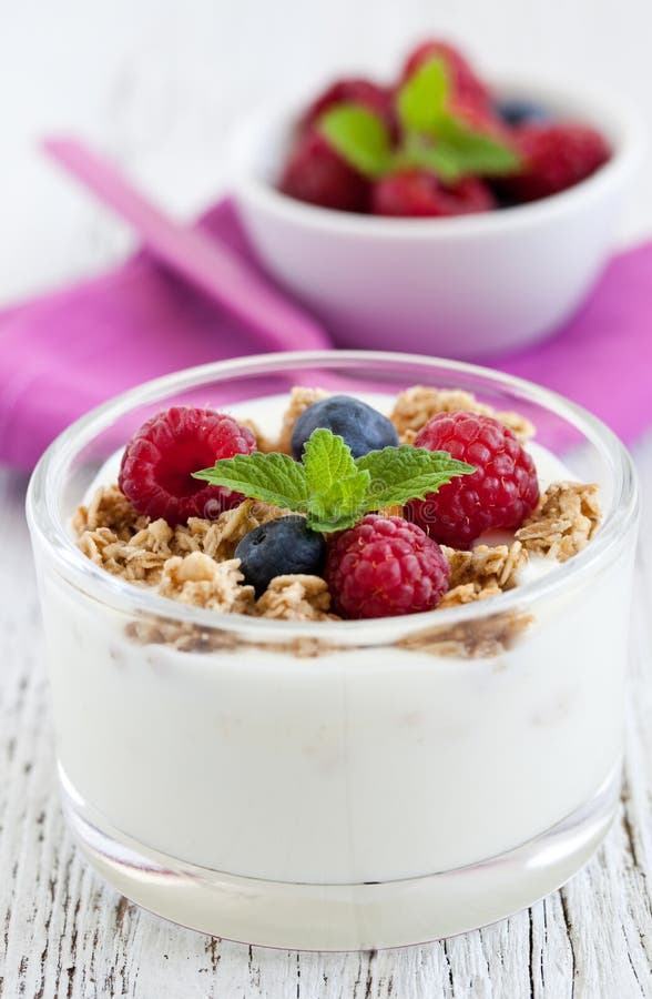 Yogurt with berries stock photo. Image of fresh, lunch - 25658374