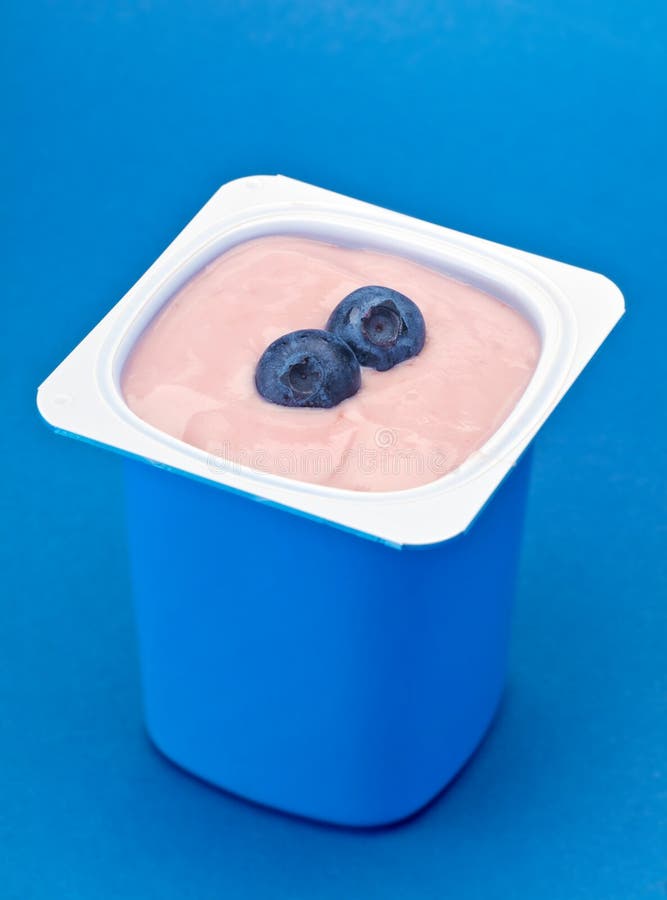 Yogurt with blueberry stock image. Image of sweet, blue - 25317999