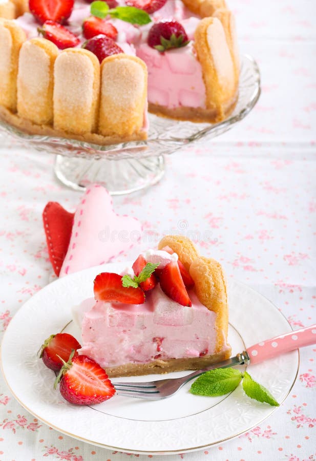 Yogurt cake stock image. Image of homemade, mallow, heart - 41356455