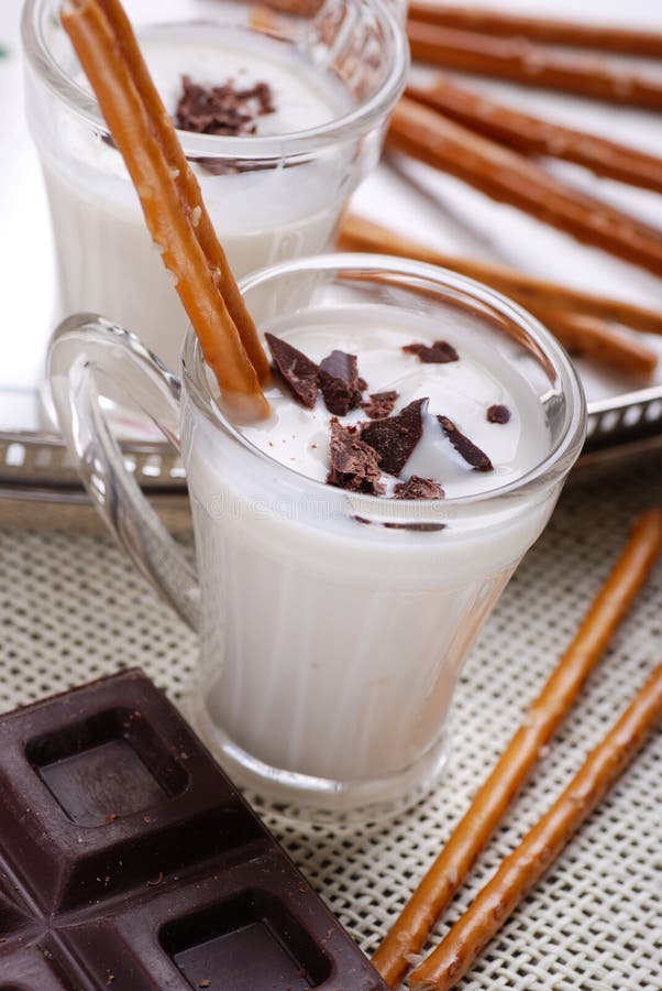 Yogurt with chocolate stock photo. Image of natural, healthy - 25038652