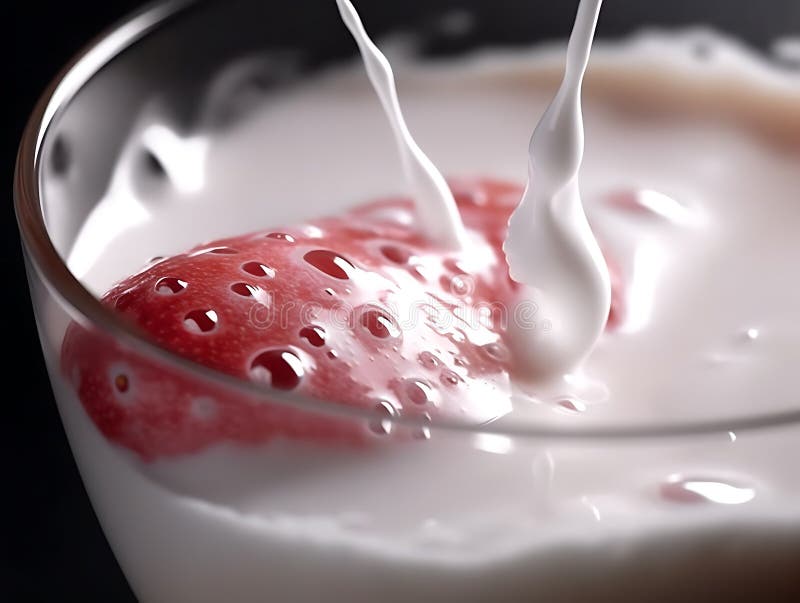 Yogurt Drink Mixed with Water and Salt. AI Generative Stock ...