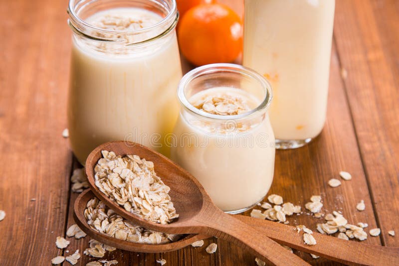 Yogurt with flakes stock image. Image of closeup, ingredient - 66895901