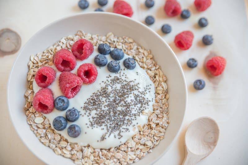 Yogurt with fresh fruit stock image. Image of green, creme - 83734465