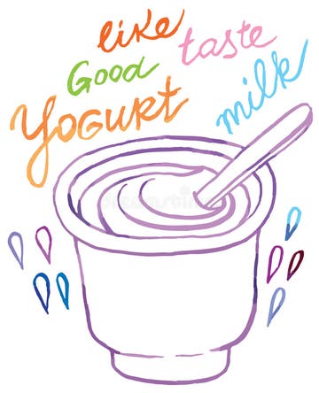 Yogurt Line Drawing Stock Illustrations – 827 Yogurt Line Drawing Stock ...