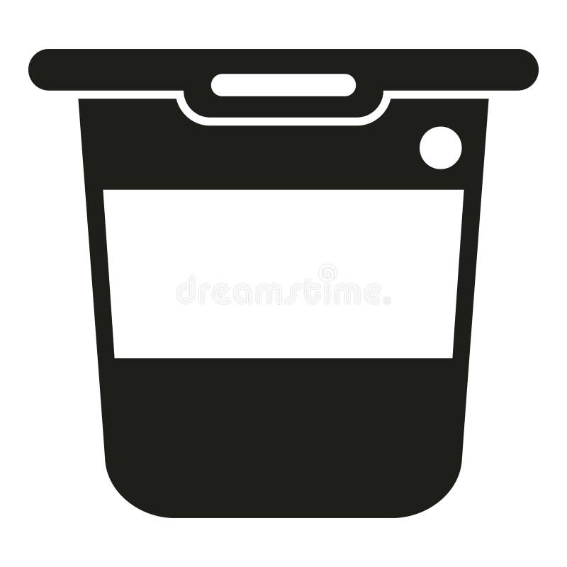 Yogurt Icon Simple Vector. Food Protein Stock Vector - Illustration of ...