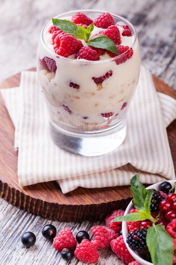 Yogurt with Muesli and Berries Stock Image - Image of food, fruit: 26349079