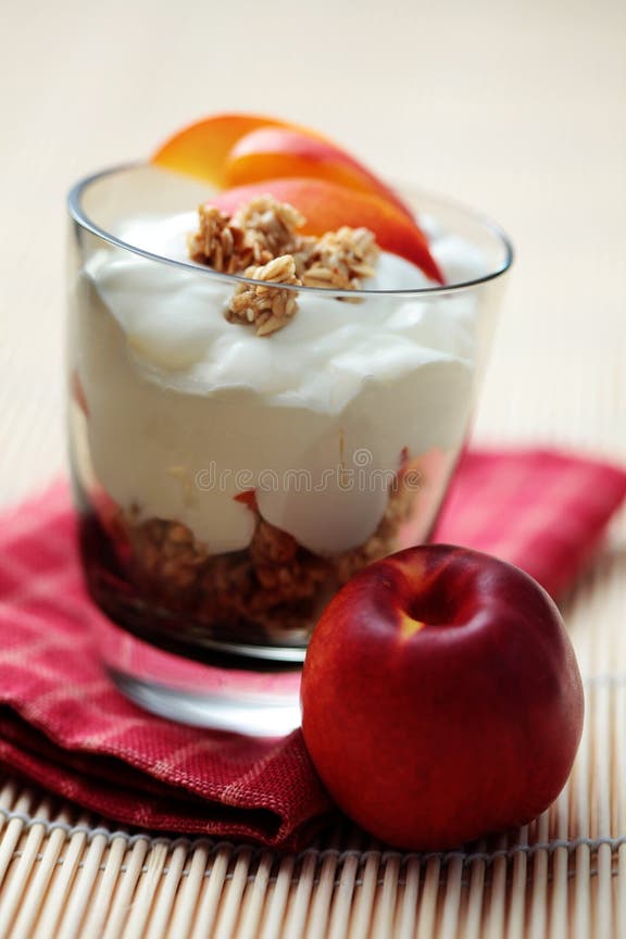 Yogurt with Muesli and Fruit Stock Image - Image of lifestyle, milk ...