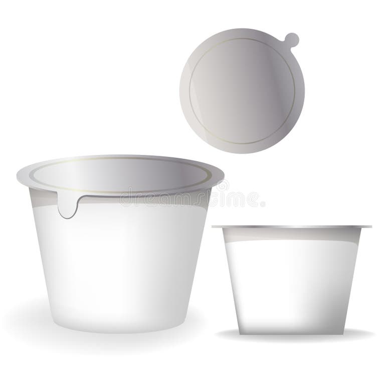 Yogurt packaging boxes stock vector. Illustration of package - 21189471