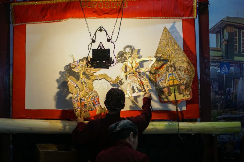 Shadow Puppet Performances Typical of Central Java and Yogyakarta. Editorial Stock Photo - Image ...