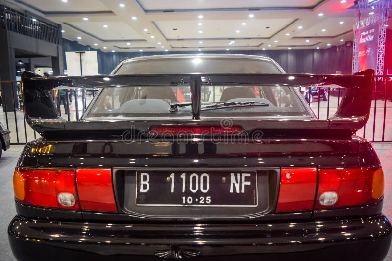 Black Mitsubishi Lancer Evolution III in Black Auto Battle Yogyakarta ...