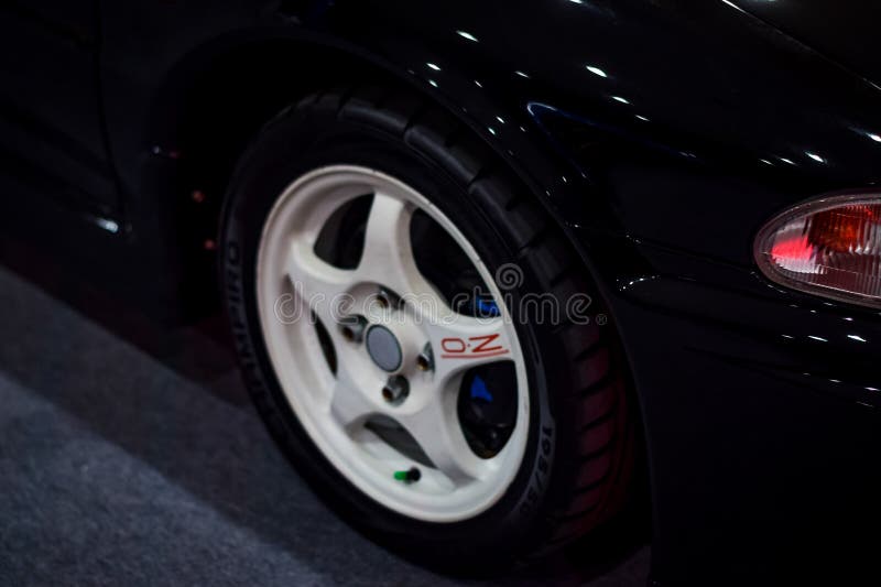 OZ Chrono Wheels on Mitsubishi Lancer Evolution III Editorial Stock ...