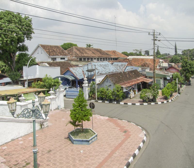 Yogyakarta in Java stock photo. Image of mount, roof - 93848630