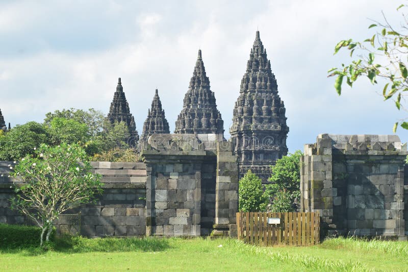 Yogyakarta Tample of Prambanan Stock Photo - Image of temple, monastery ...
