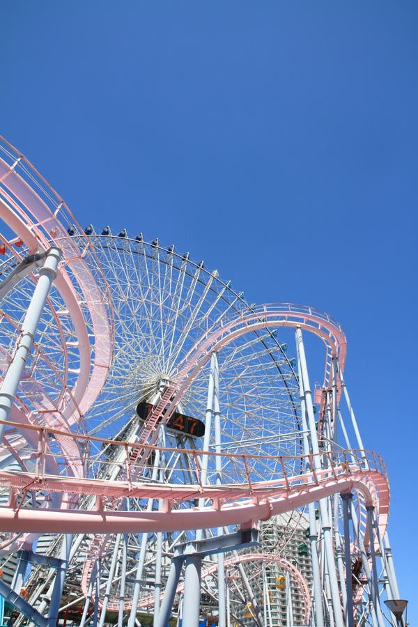 Yokohama cosmo world stock image. Image of cosmo, railroad - 56777413