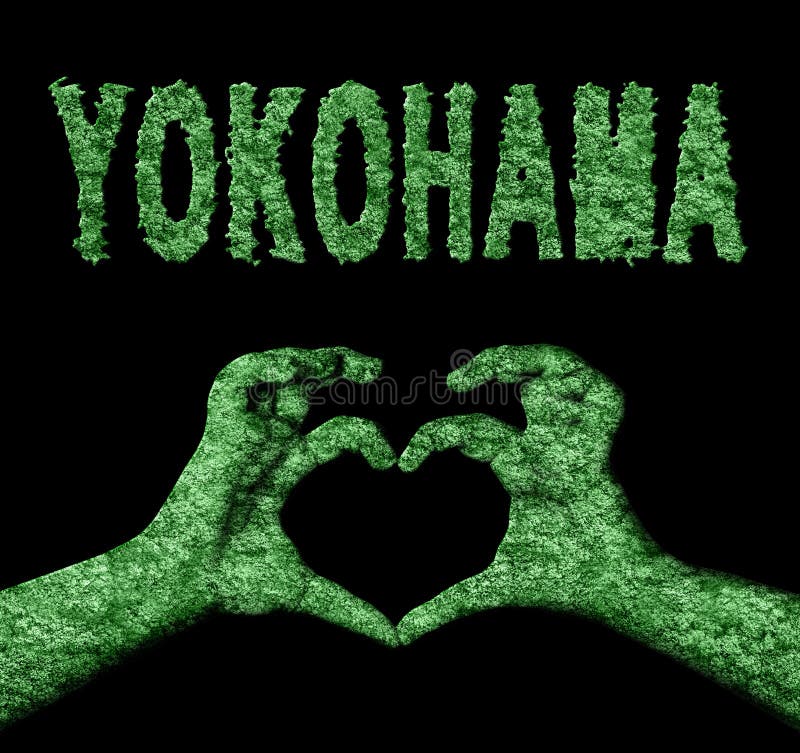 Yokohama Heart Hands Nature Stock Illustration - Illustration of hands ...