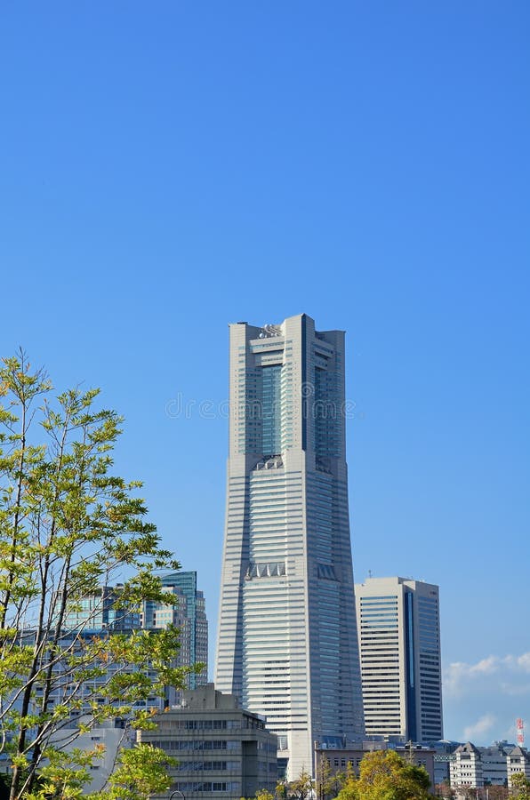 Yokohama Landmark Tower. stock photo. Image of japan - 23059478