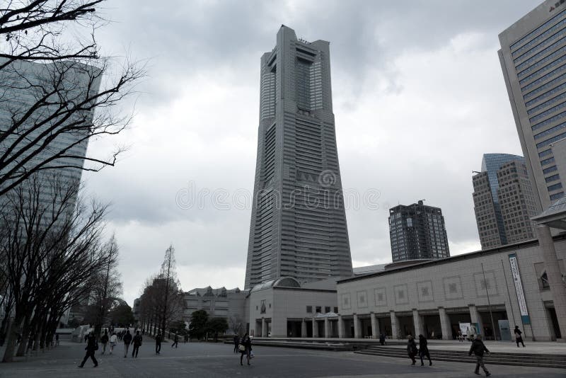 Yokohama Landmark Tower editorial stock photo. Image of kanagawa - 52362623
