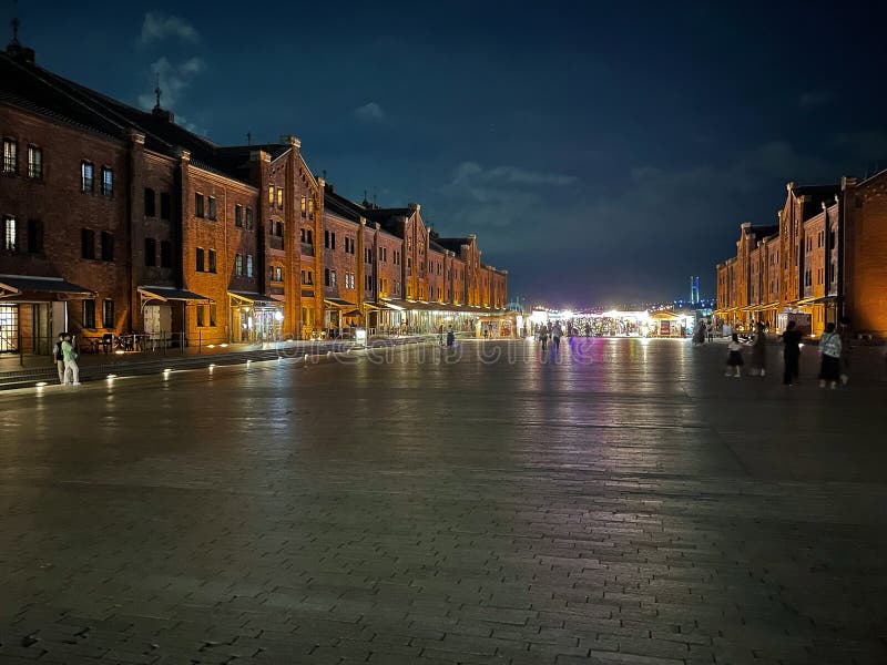 Yokohama Nightscape: Urban Glow by the Waterfront, Japan Editorial ...
