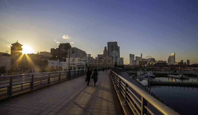 Yokohama side long bridge editorial stock photo. Image of great - 50046458