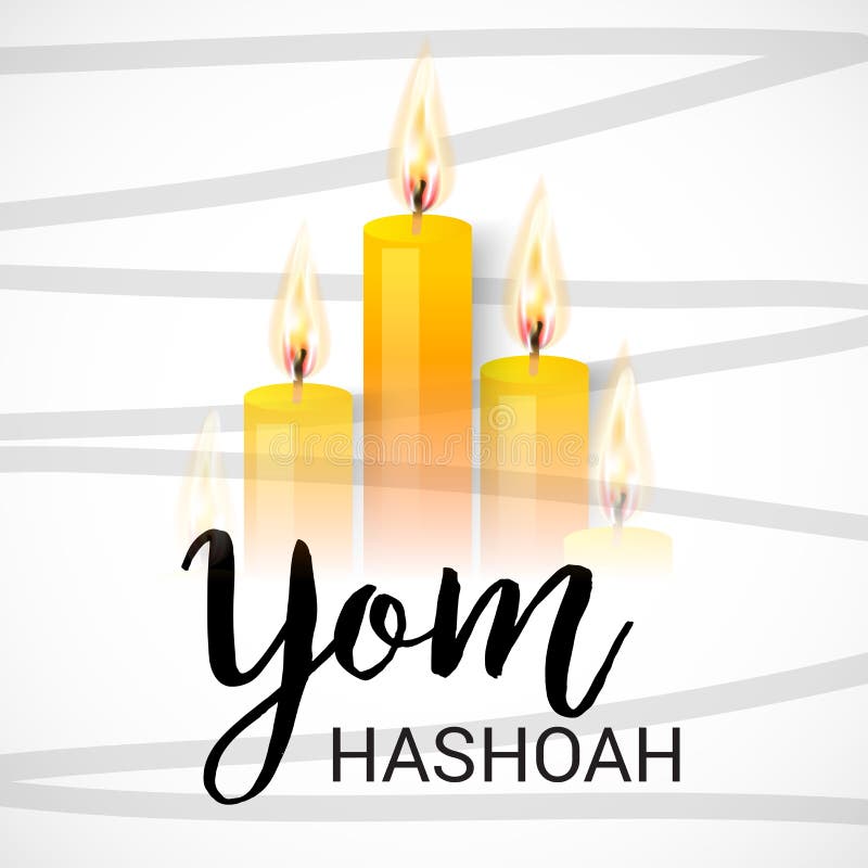 Yom Hashoah. stock illustration. Illustration of international - 90652738