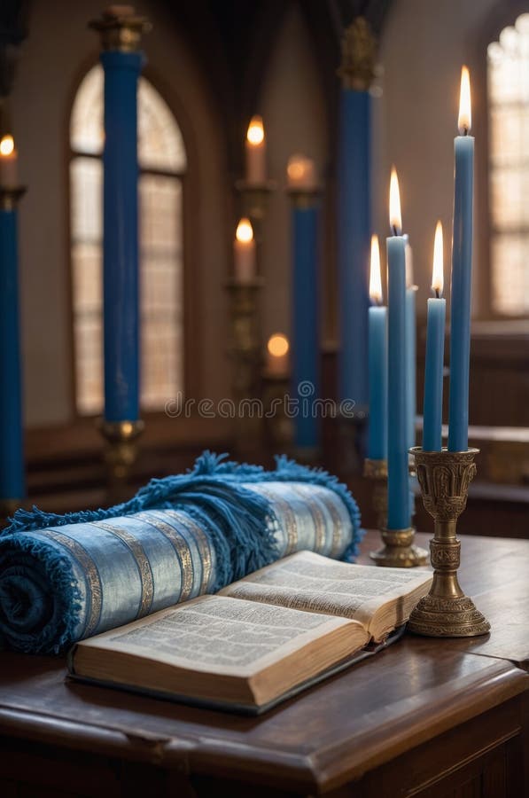 Yom Kippur Synagogue Scene stock image. Image of carving - 388922463