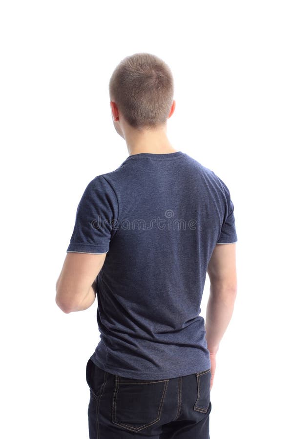 Yong Business Man from the Back Stock Image - Image of full, single ...