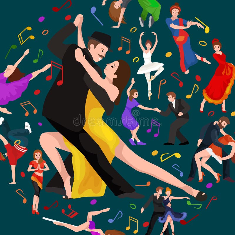 Yong Couple Man And Woman Dancing Tango With Passion Tango Dancers