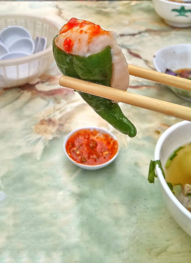 Yong Tau Foo stock image. Image of food, chinese, hakka - 122591363