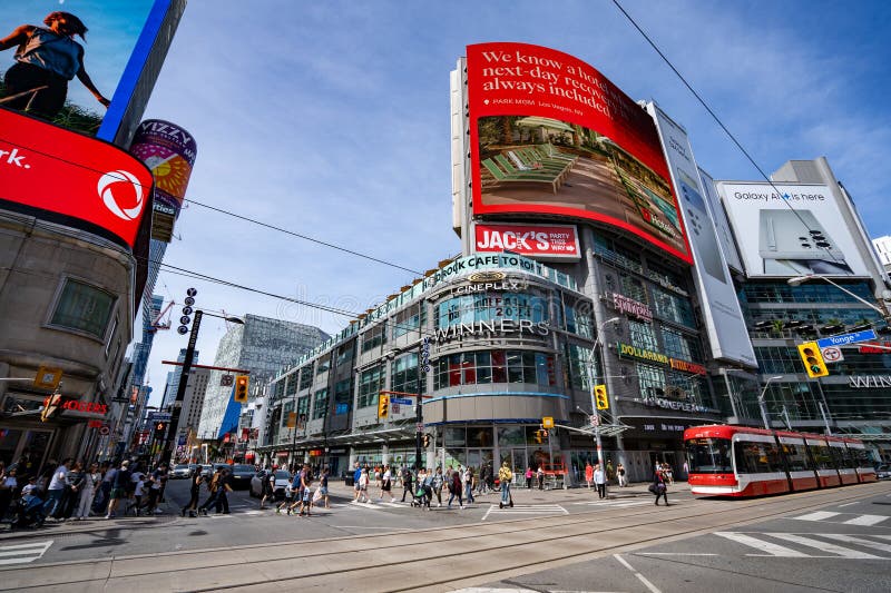 Yonge Dundas Square Is A Public Square At The Southeast Corner Of The Intersection Of Yonge