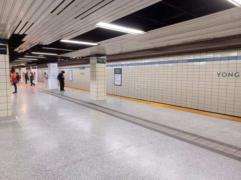 Yonge Subway Station Interior View Editorial Image - Image of canada ...