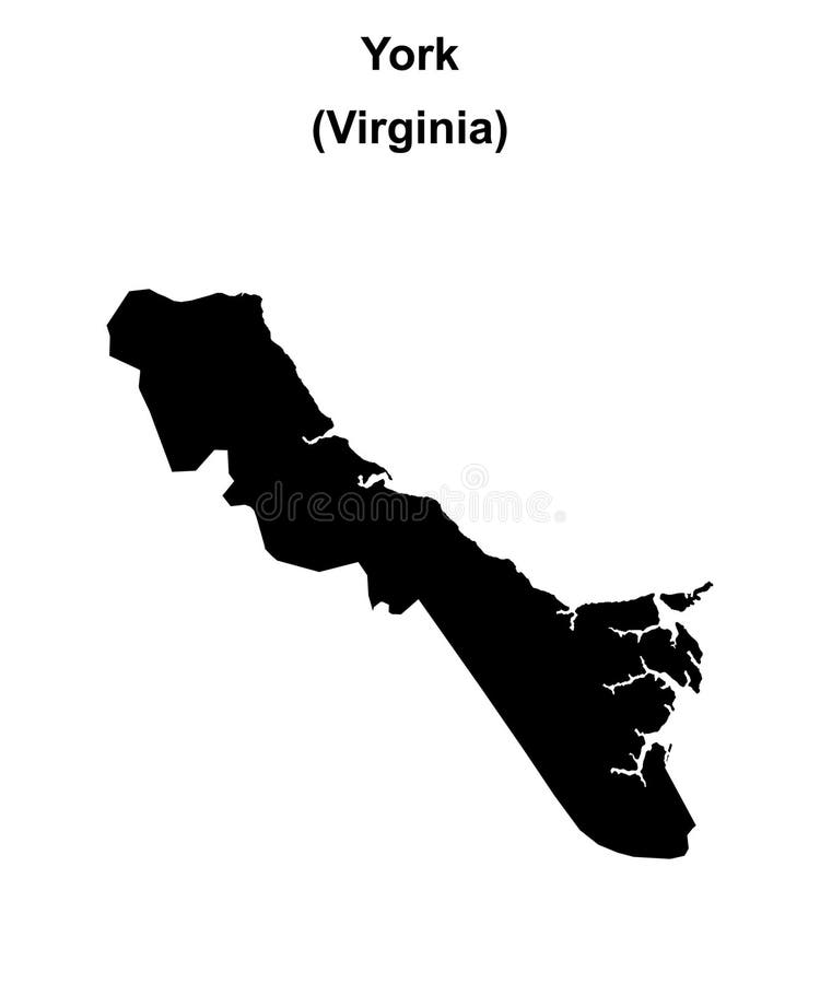 York outline map stock vector. Illustration of design - 361873954