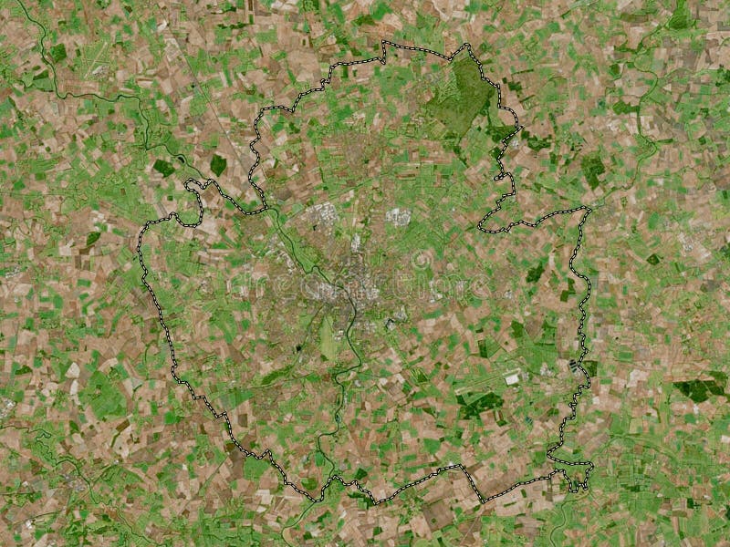 York, England - Great Britain. High-res Satellite. No Legend Stock ...