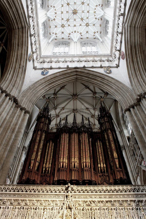 York Minster Organ editorial stock photo. Image of architecture - 11033603