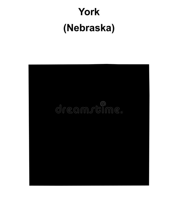 York outline map stock vector. Illustration of vector - 361726432