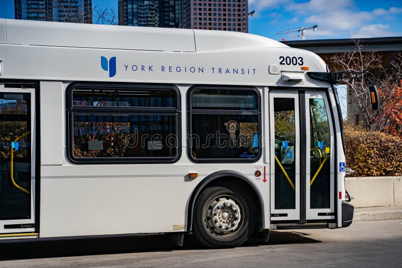 York Region Transit Bus at the Bus Terminal. Editorial Photography ...