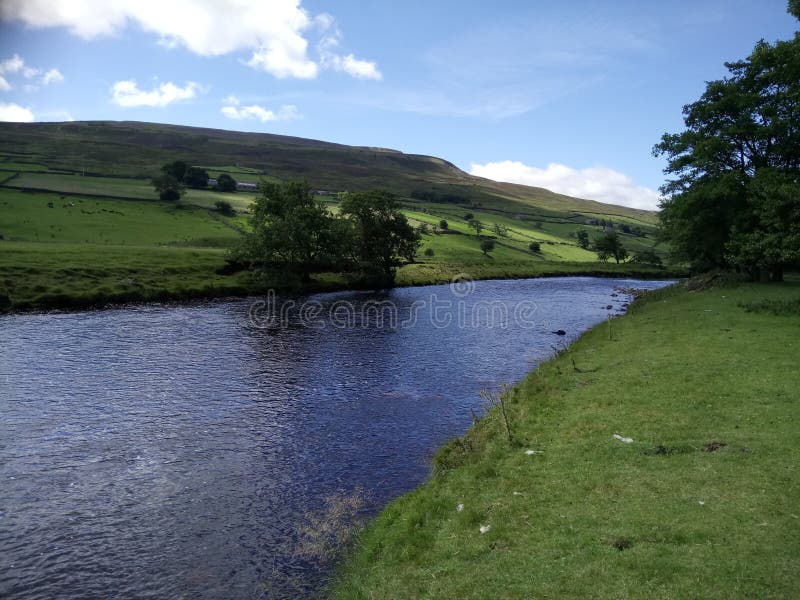 Yorkshire stock image. Image of ramble, river, trees - 95989901