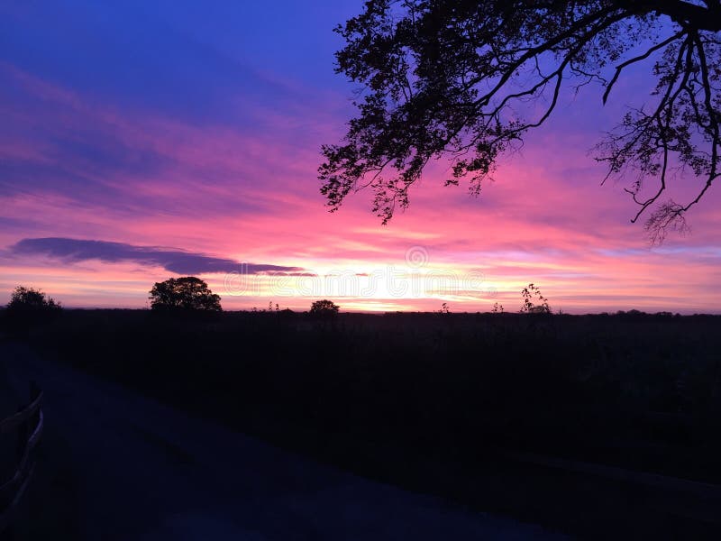 Yorkshire sunset stock image. Image of sunset, colours - 69669039