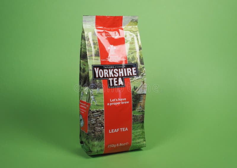 Yorkshire Tea packet editorial stock image. Image of leaf - 377001299