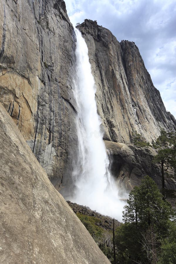 Yosemite Falls in spring stock photo. Image of peaceful - 19722022