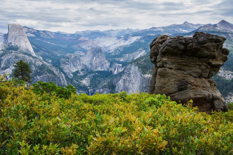 Yosemite National Park Glacier Point View Stock Photo - Image of valley ...