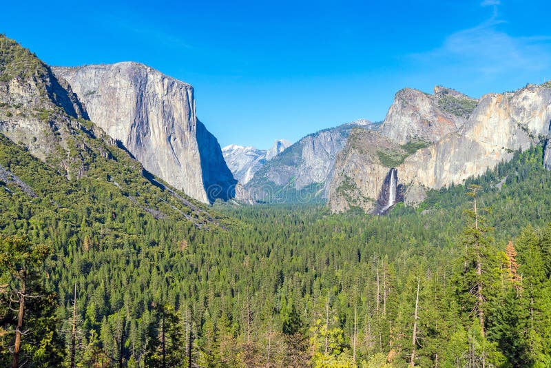 Yosemite National Park Valley in Spring Time Stock Photo - Image of ...