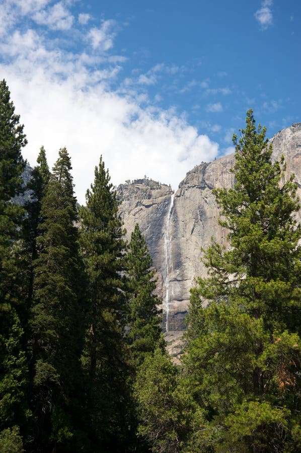 Yosemite National Park Water Fall during Summer Stock Image - Image of ...