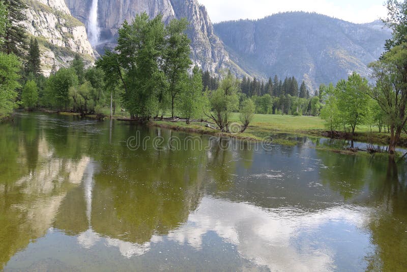 Yosemite in Spring stock image. Image of park, waterfalls - 149045347